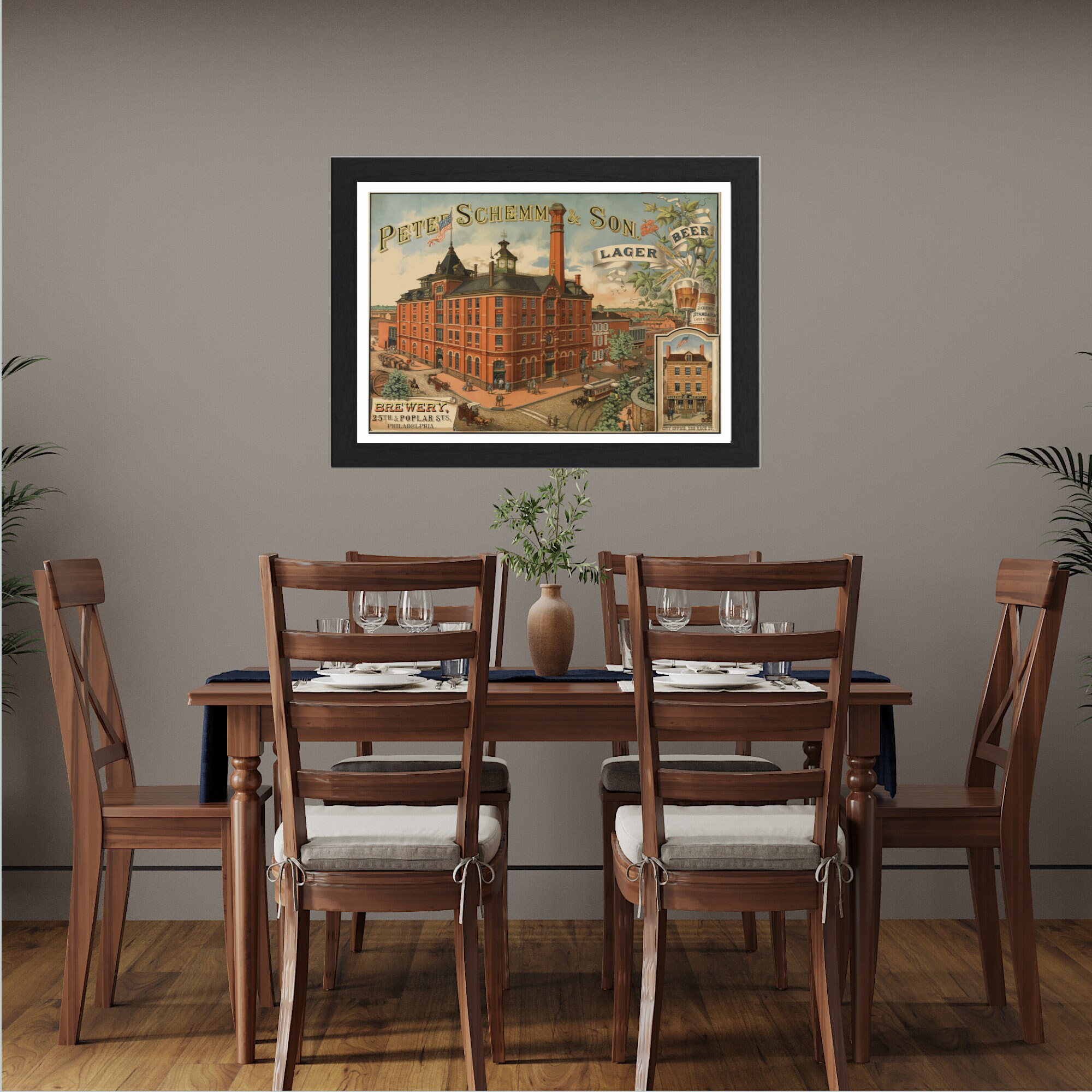 Reproduction of Historical Advertisement of the Peter Schemm Brewery ...