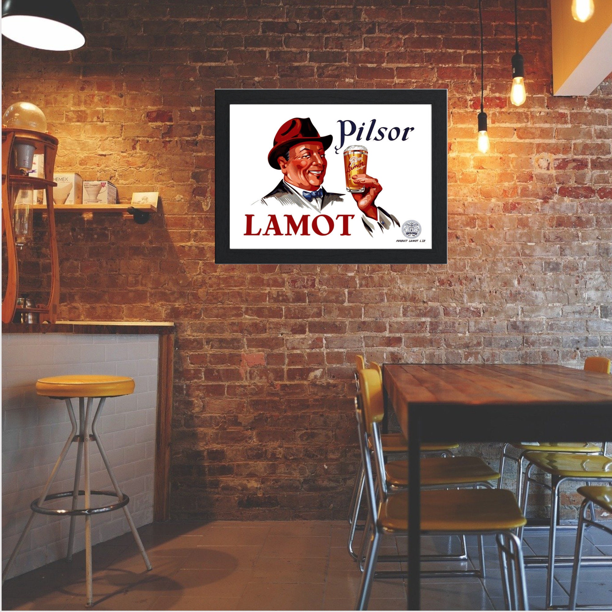 Reproduction of a Mid Century Vintage Beer Publicity Panel - Etsy