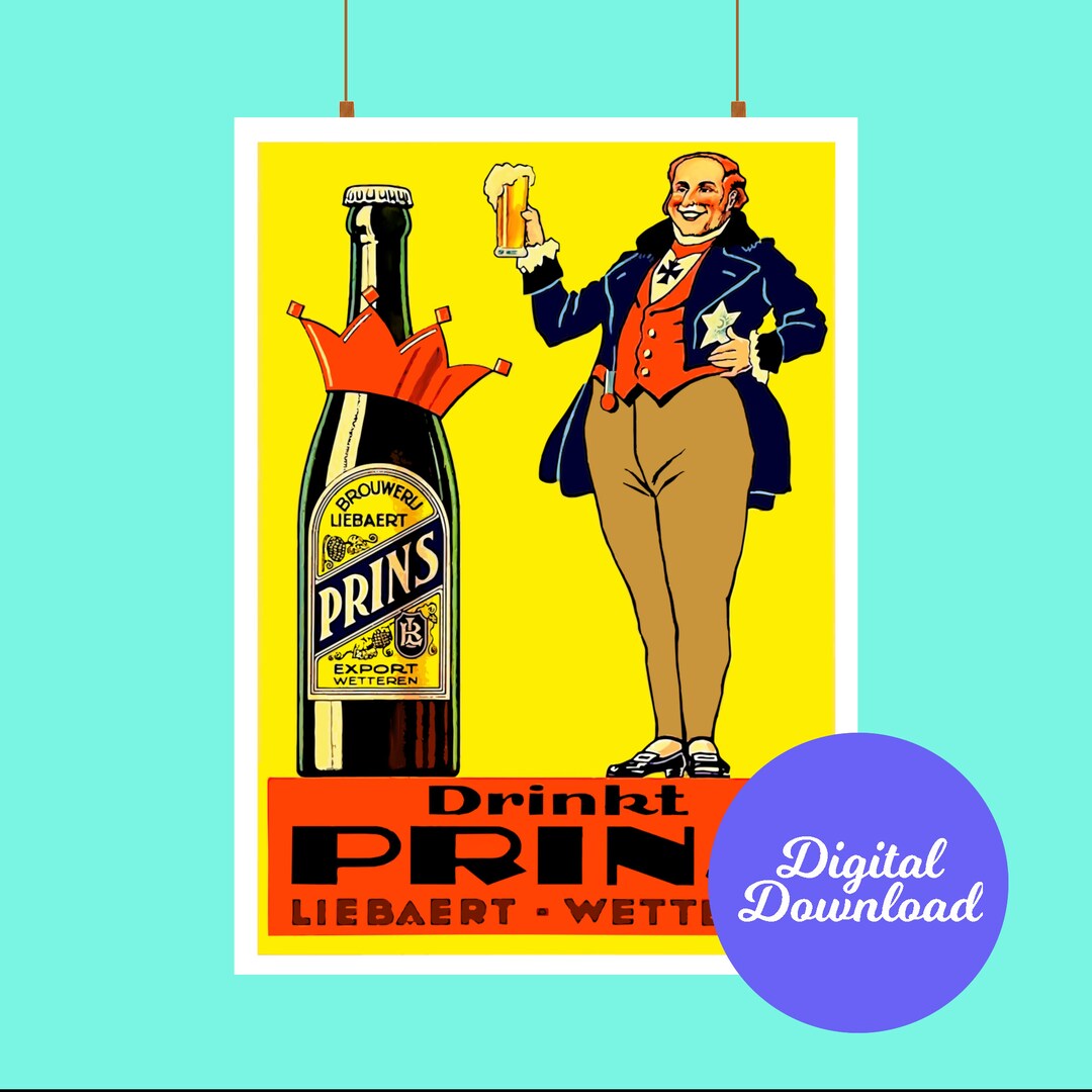 Reproduction of a Mid Century Vintage Beer Publicity Panel - Etsy