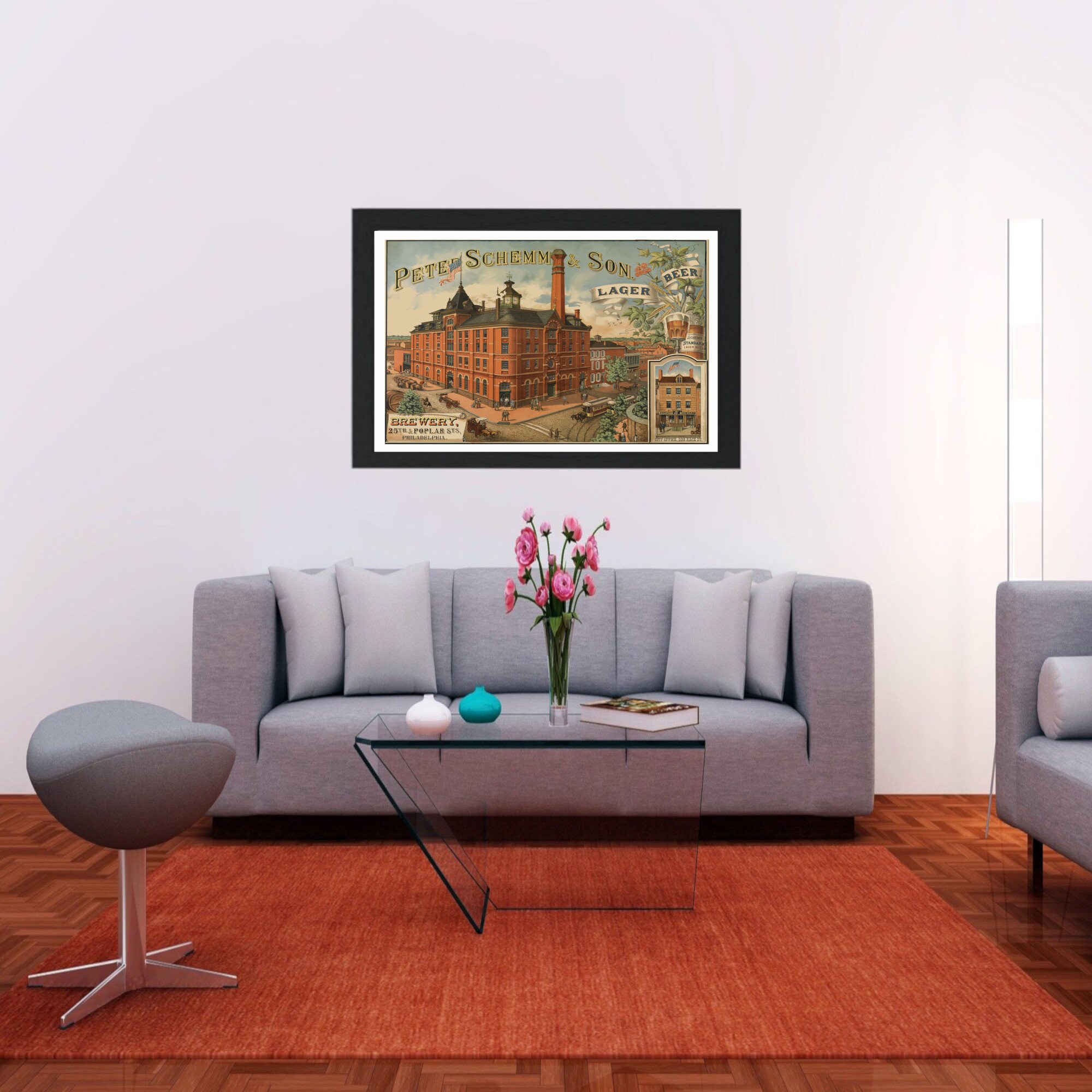 Reproduction of Historical Advertisement of the Peter Schemm Brewery ...