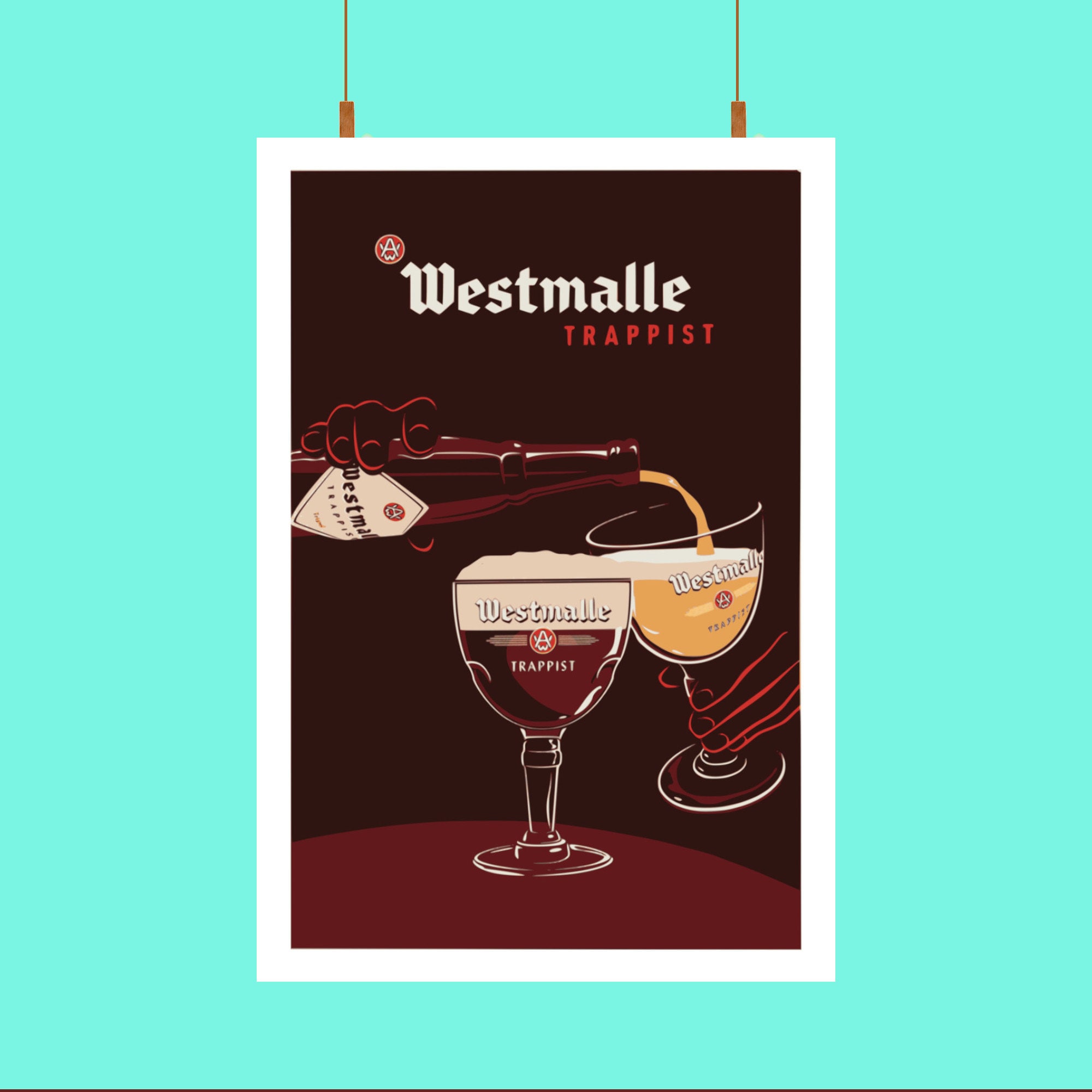 Rreproduction of Three Mid Century Vintage Beer Publicity Panels for ...