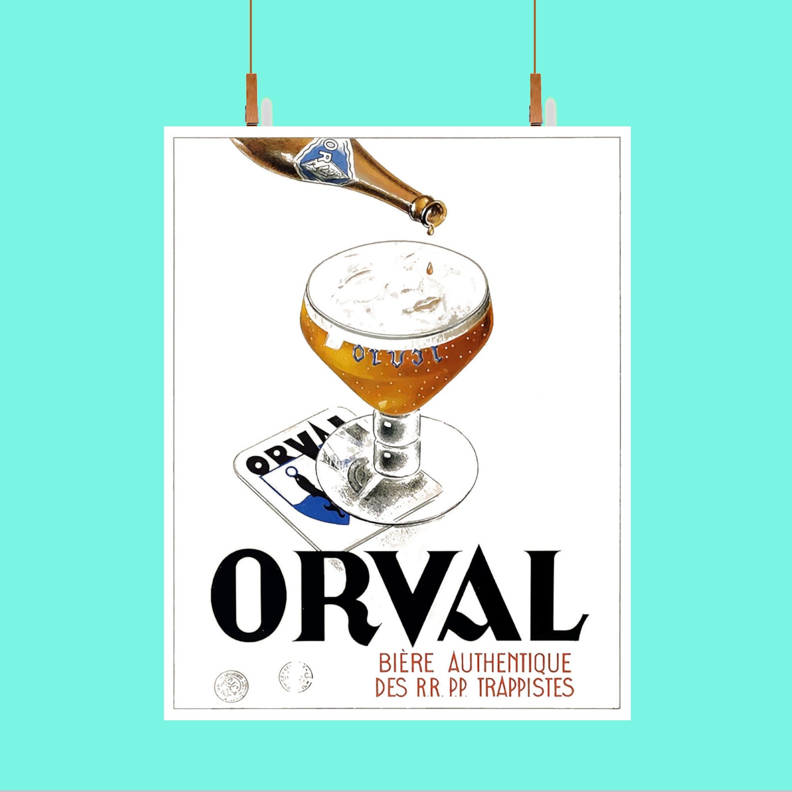Rreproduction of Three Mid Century Vintage Beer Publicity Panels for ...