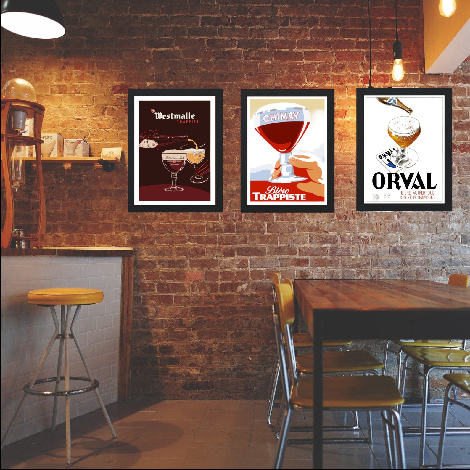 Rreproduction of Three Mid Century Vintage Beer Publicity Panels for ...
