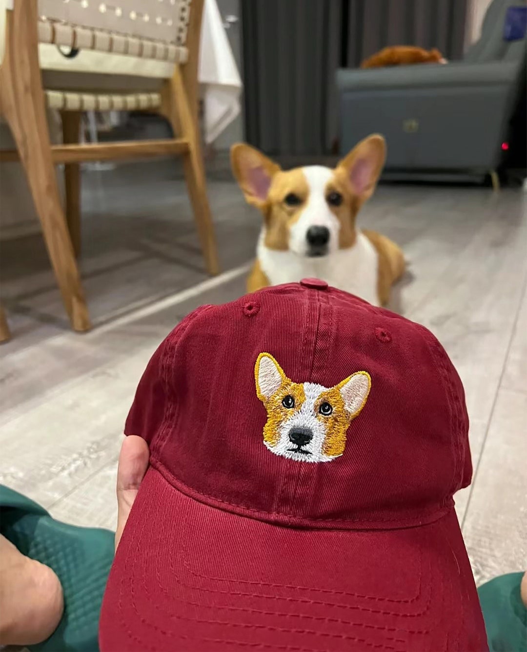 Custom Pet Cap, Embroidered Dog Hat, Using Pet Photo Pet Cap, Dog Lover ...