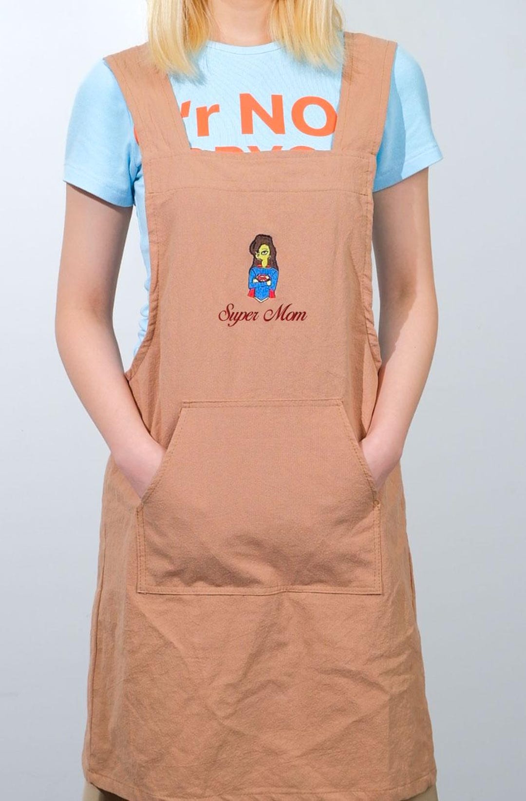 Custom Embroidery Simpson Moms Apron, Simpson Super Mom Apron ...