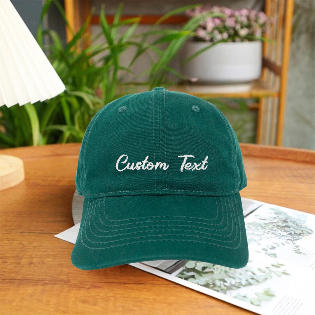 Embroidered Logo Hat, Custom Embroidered Baseball Hat, Personalized Dad ...