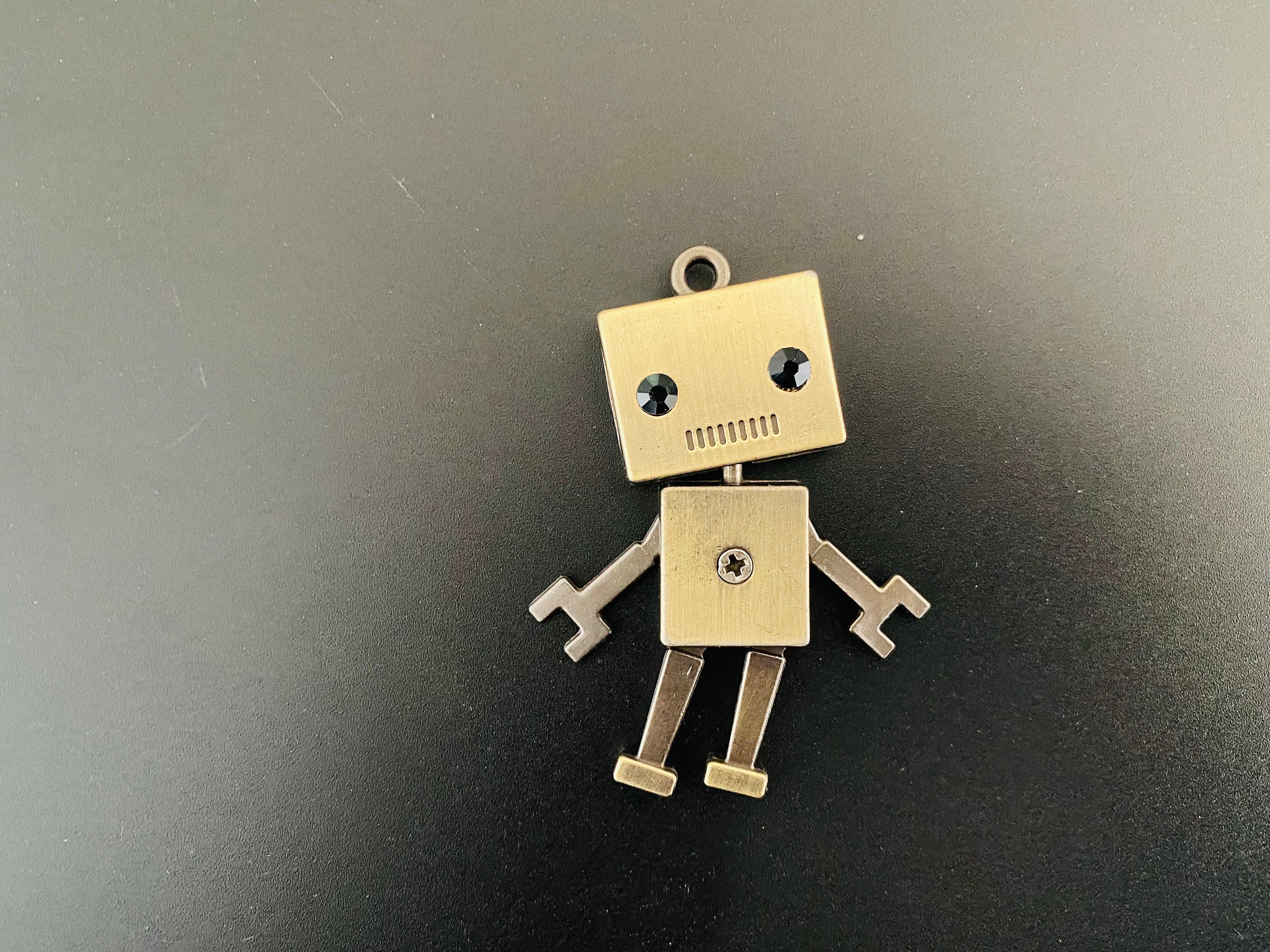 Metal Robot Keychain Robot Keyring Car Keychain Key Chain - Etsy
