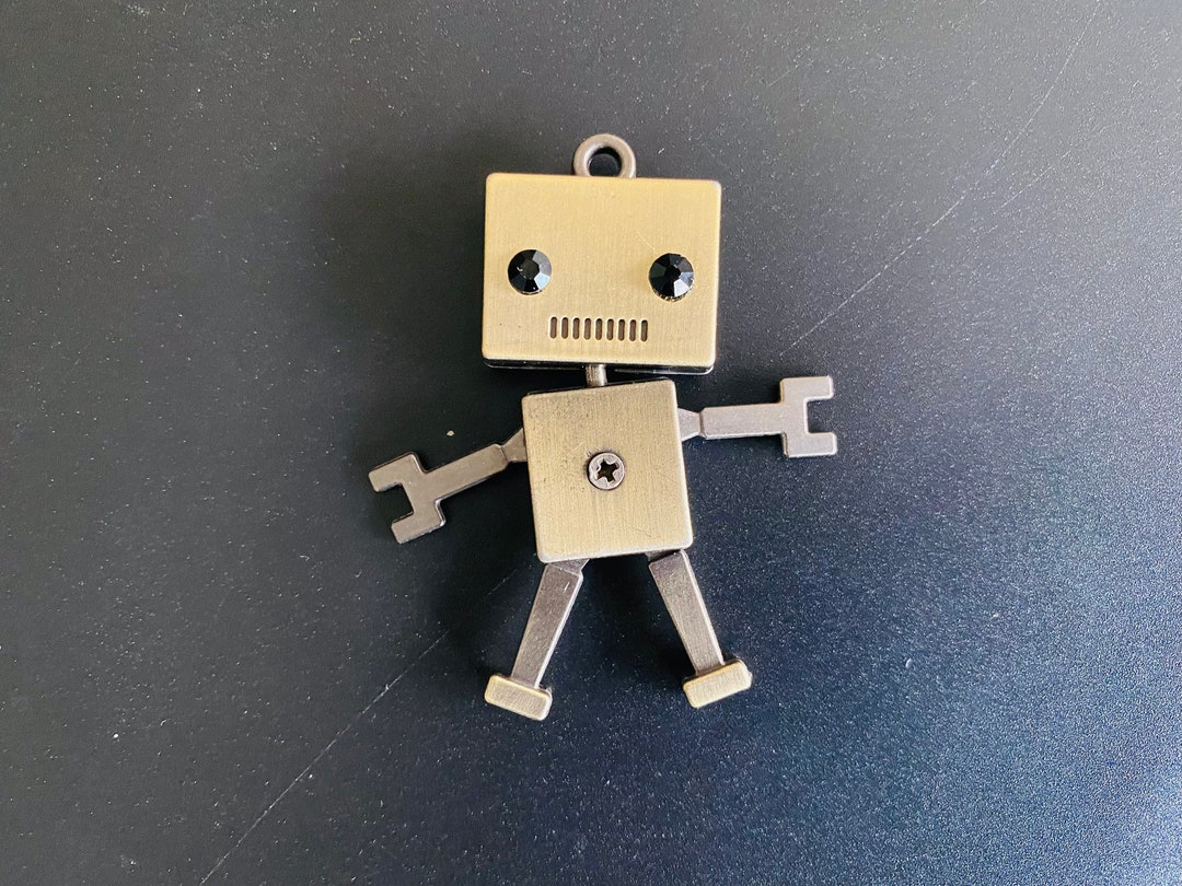 Metal Robot Keychain Robot Keyring Car Keychain Key Chain - Etsy
