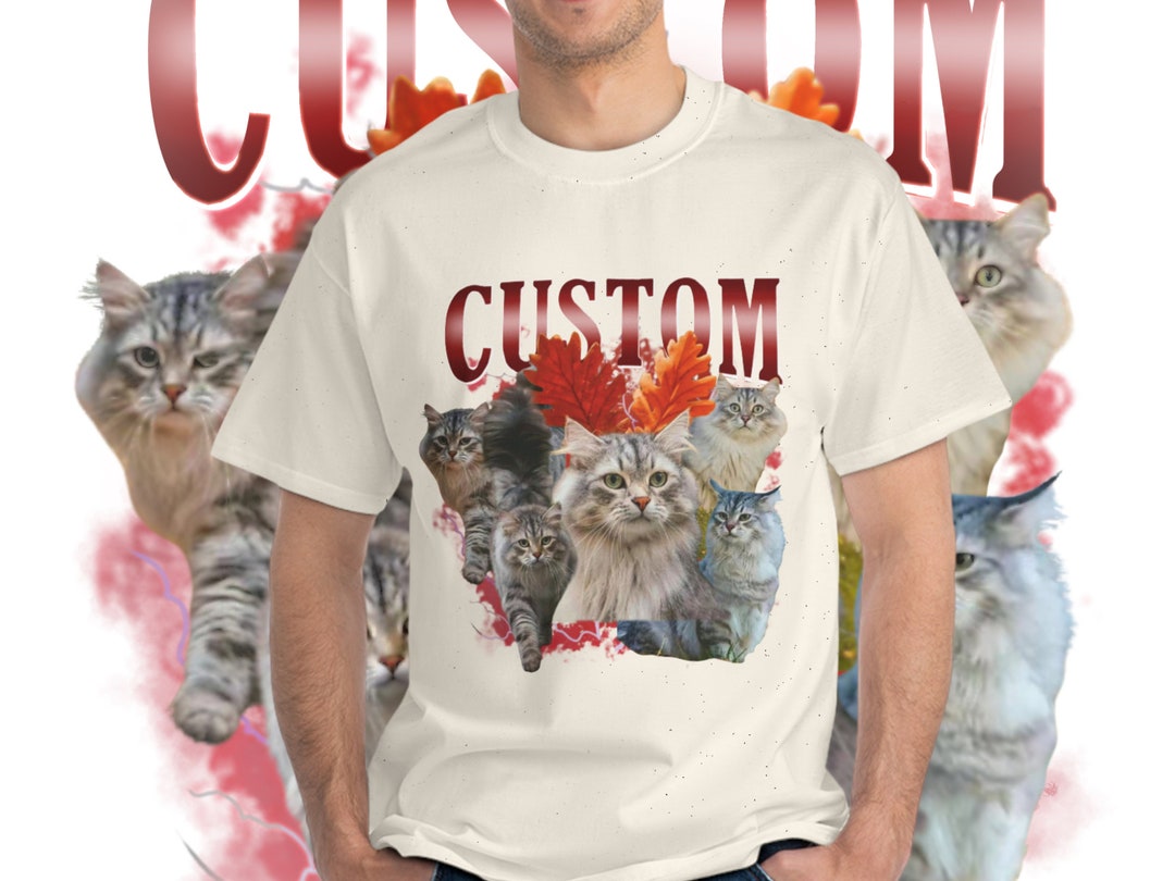 Custom Bootleg Rap Tee,custom Cat Bootleg Shirt,custom Pet Shirt ...
