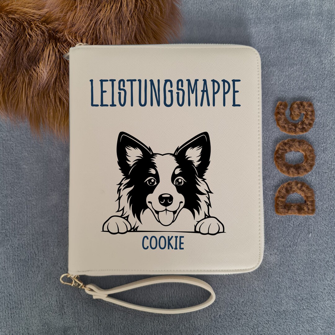 Personalized Document Folder Dog, Performance Folder, Pet ID Card Cover ...