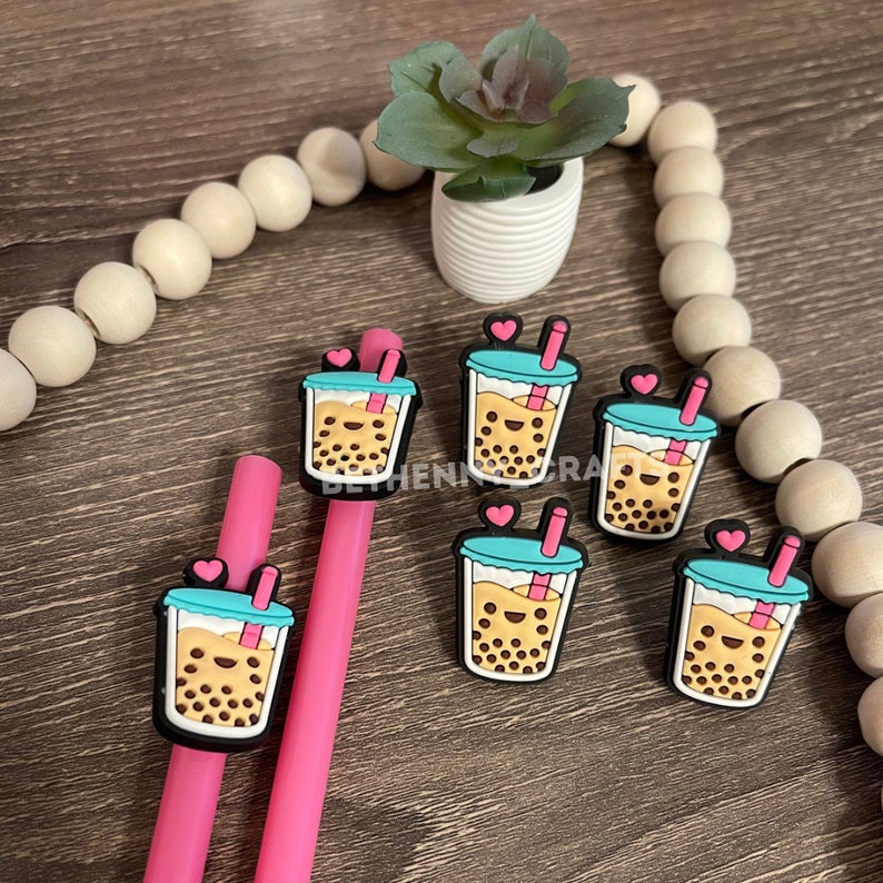 Boba Straw Topper Straw Toppers Straw Accessory Boba - Etsy