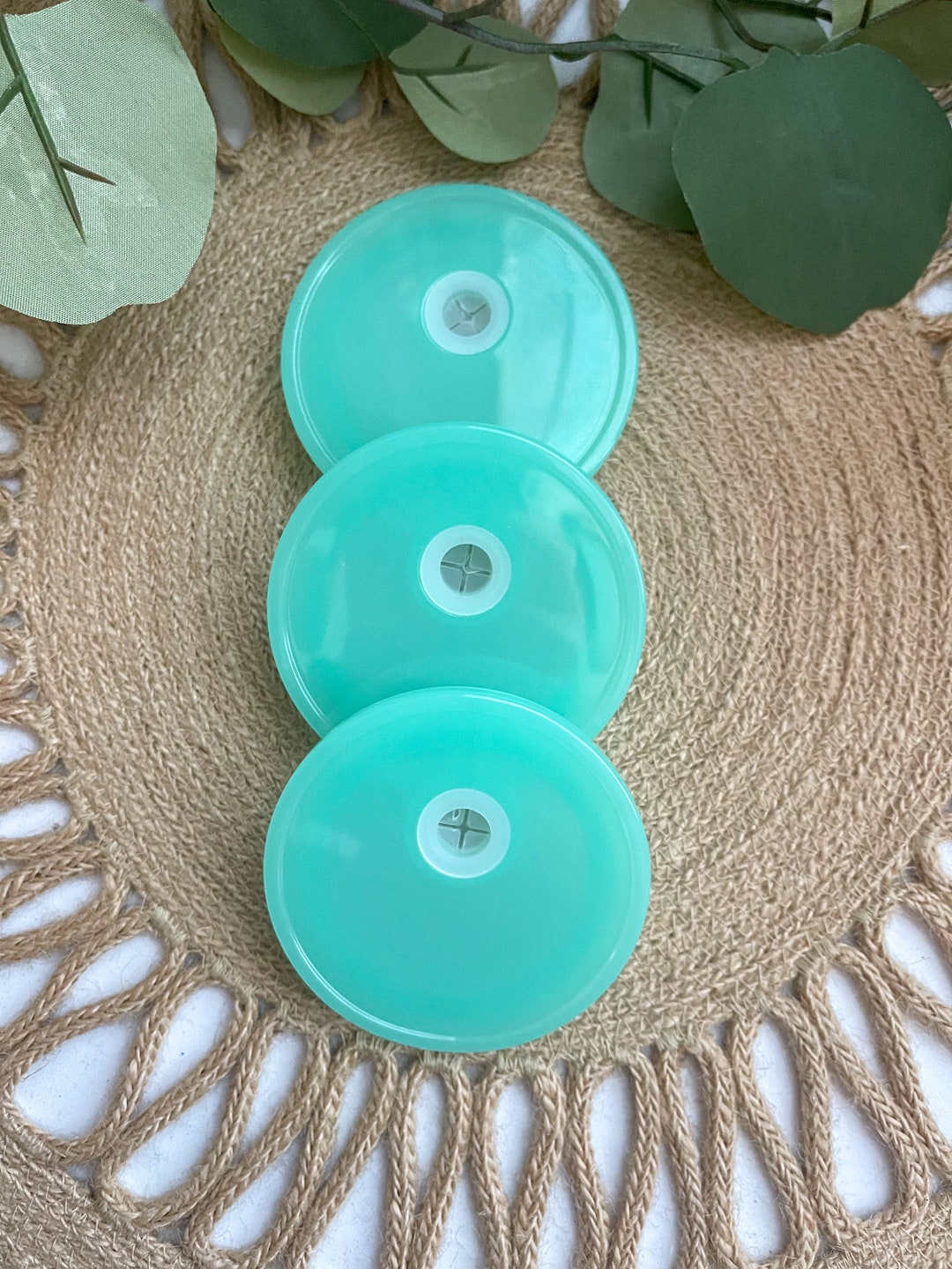 Mint Green Acrylic Lid, Lids, Lid, Acrylic Lid, Plastic Lid, Mint Green ...