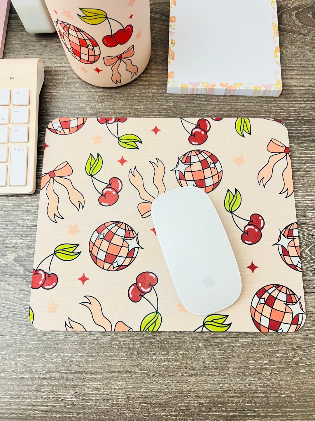 Disco Cherry Mouse Pad, Mouse Pad, Cherry Mouse Pad, Mouse Pad Desk ...