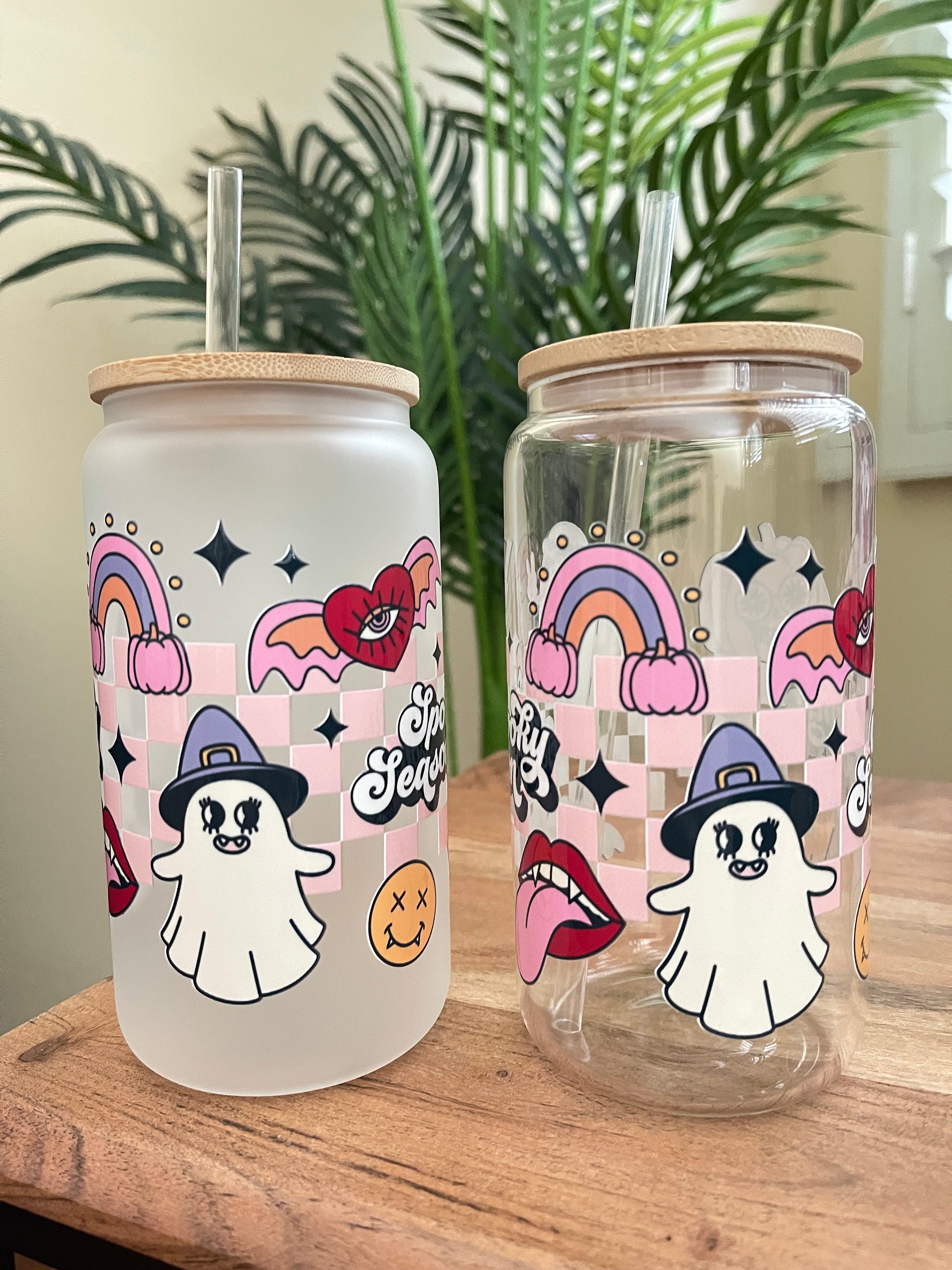 Spooky Season Can Glass Cup Halloween Cup 16 Oz Can Glass - Etsy