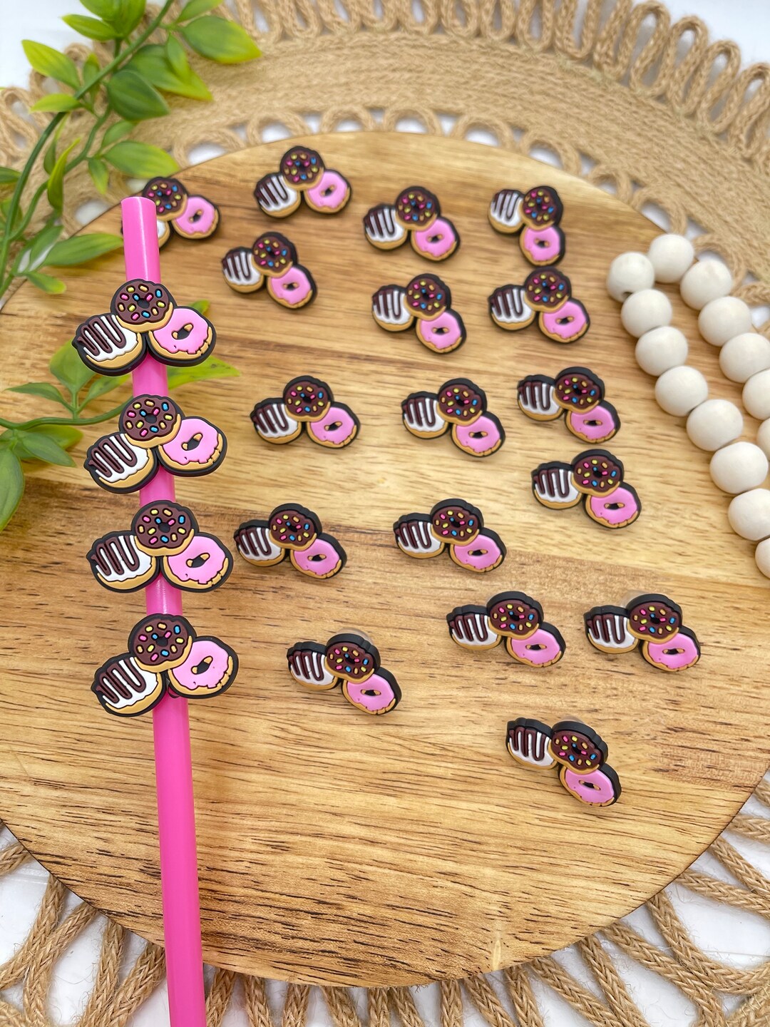 Straw Toppers | Straw Charms | Straw Accessories | Donut Straw Toppers ...