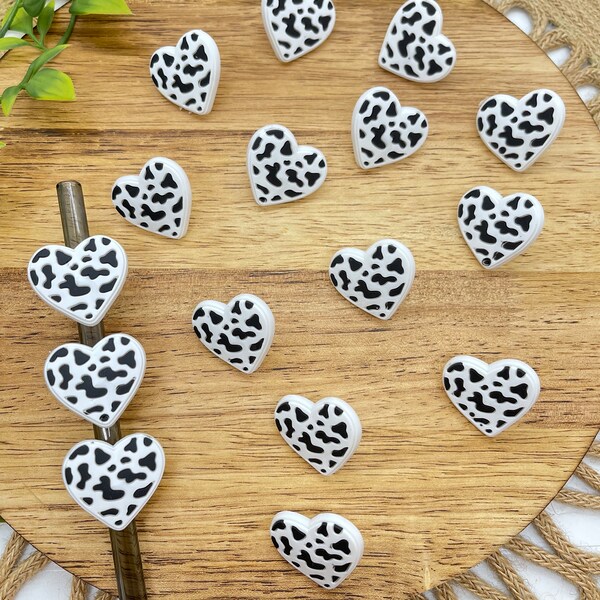 Cow Print Straws - Etsy