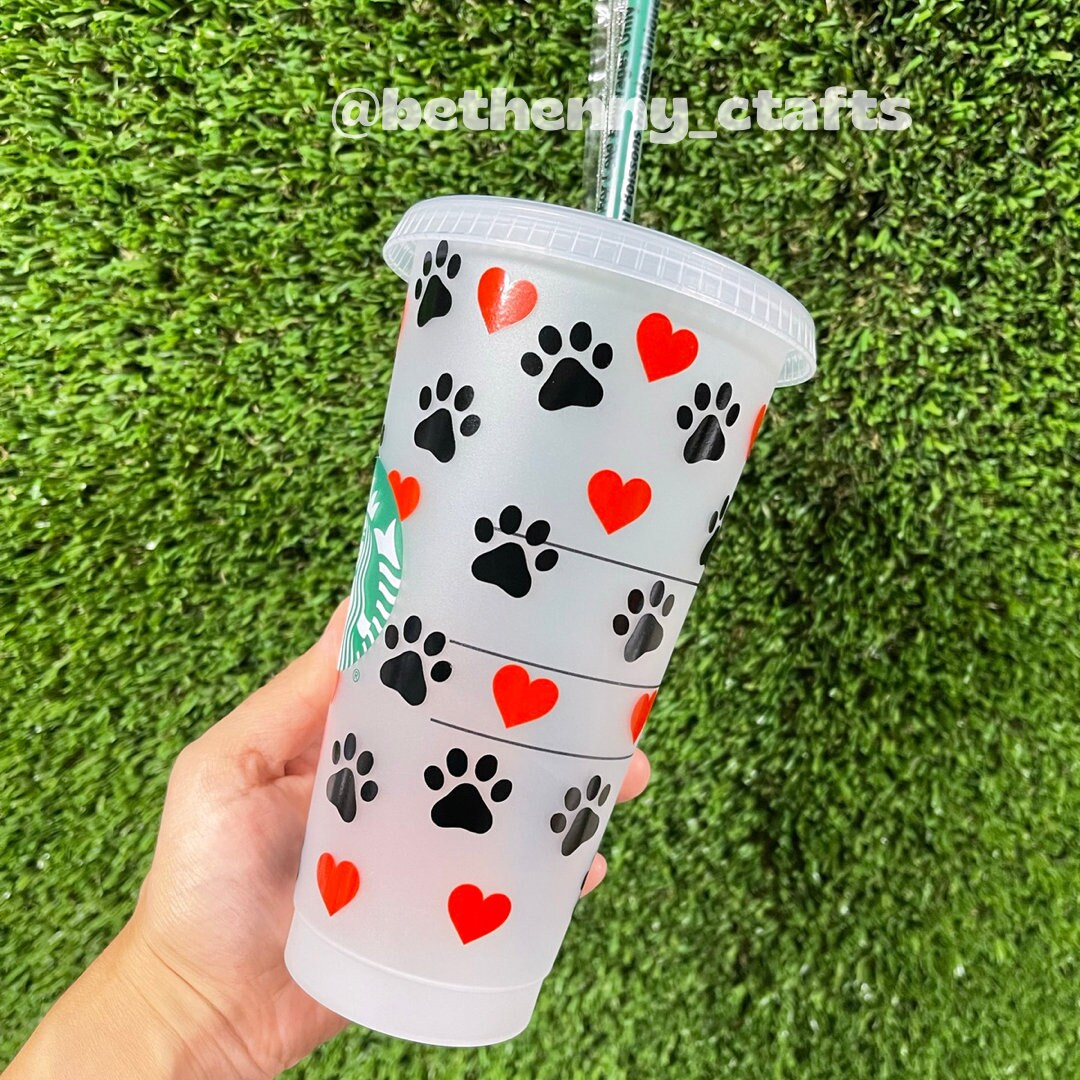 Paw Print Cup Dog Lover Dog Cup Paw Print Cute Cup Gift - Etsy