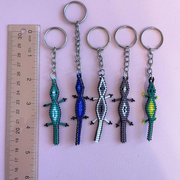 Lizard Keychain - Etsy