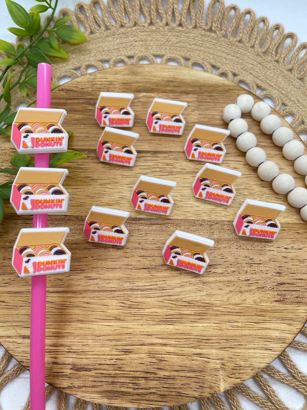 Straw Toppers | Donut Box Straw Toppers | Straw Charm | Straw ...