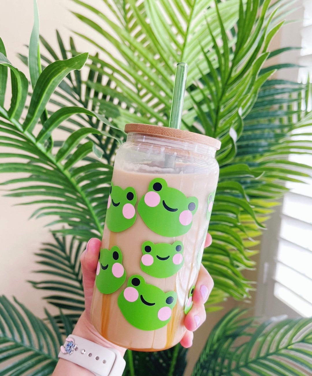 Froggy Can Glass Cup Frog Can Glass 16 Oz Can Glass Cup Frog Can Glass ...