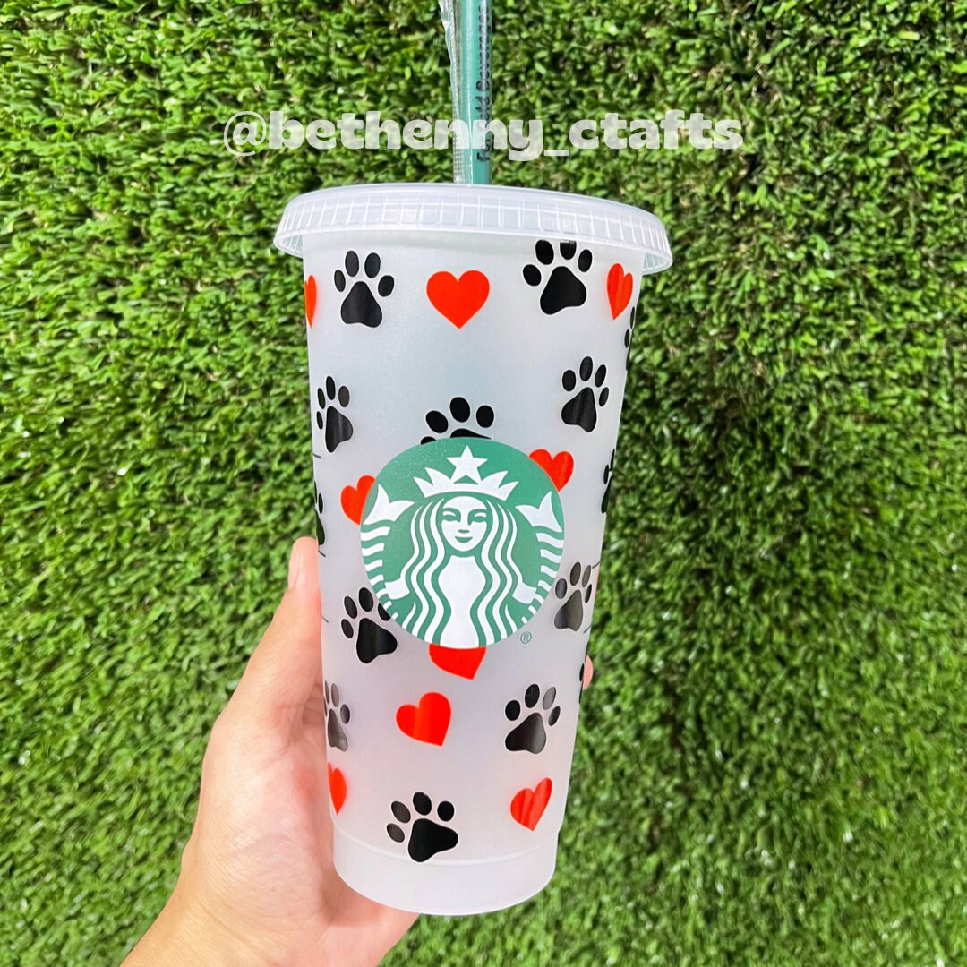 Paw Print Cup, Dog Lover, Dog Cup, Paw Print, Cute Cup, Gift Ideas, Dog ...