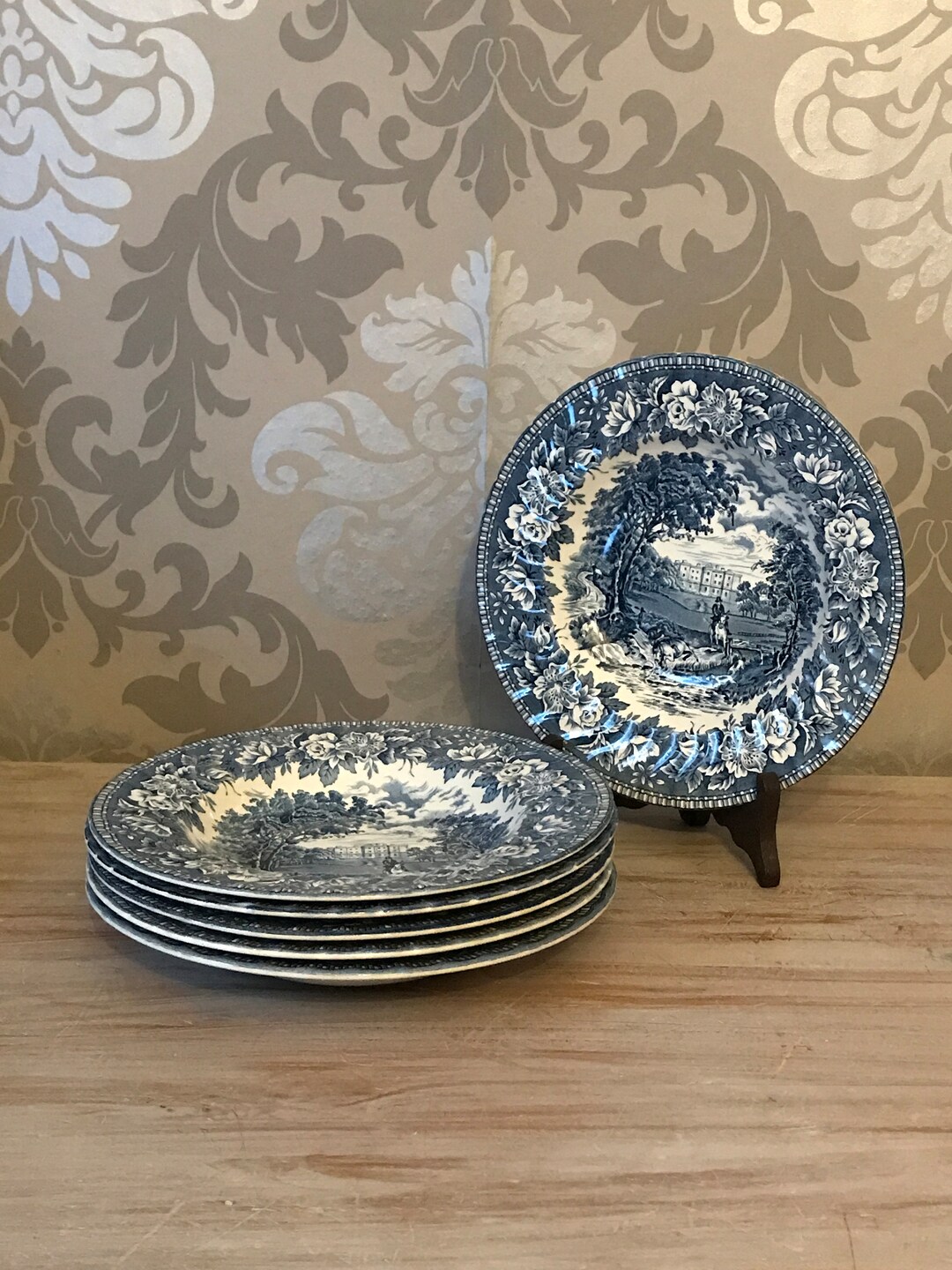 Vintage Soup Plates H Aynsley & Co England's Heritage - Etsy