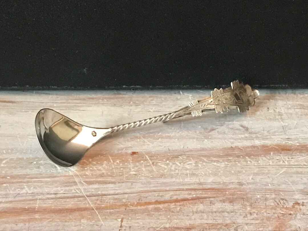 Dutch Silver Jam Spoon, Jam Spoon Schoonhoven With Twisted Torso. - Etsy