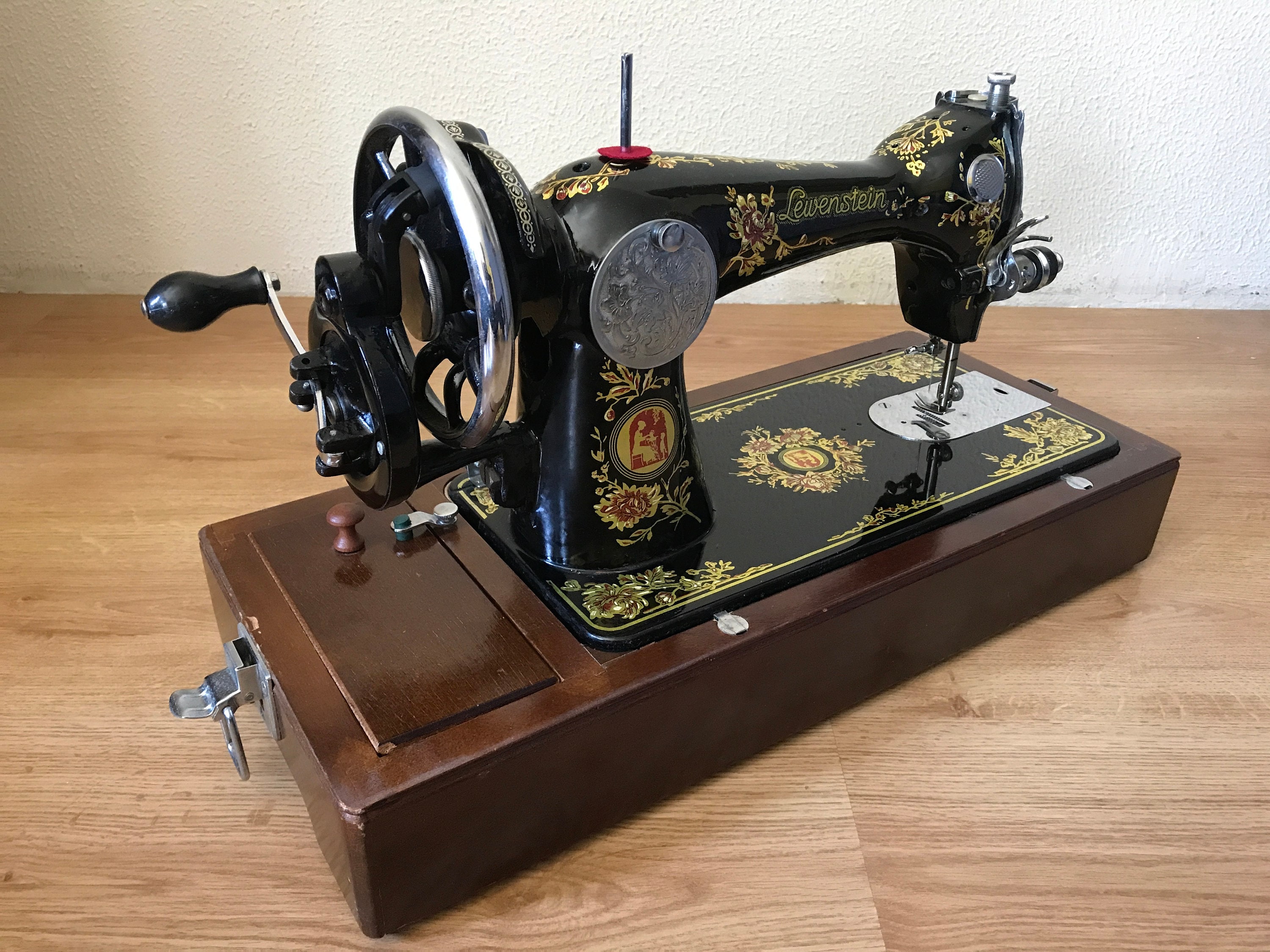 Vintage Sewing Machine Lewenstein HA-C78 With Original Wooden - Etsy