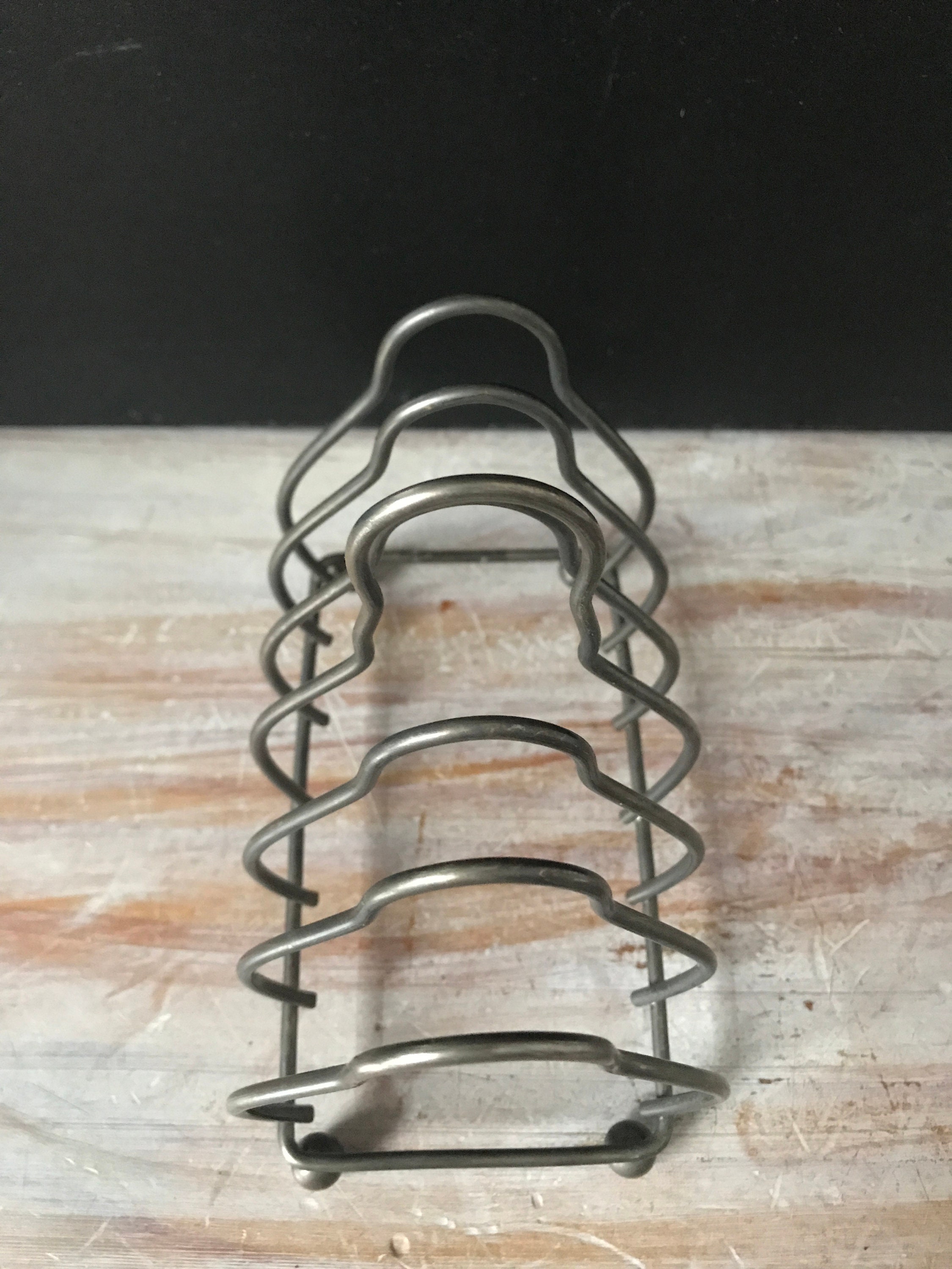 Vintage Metal Toast Rack on Ball Feet - Etsy