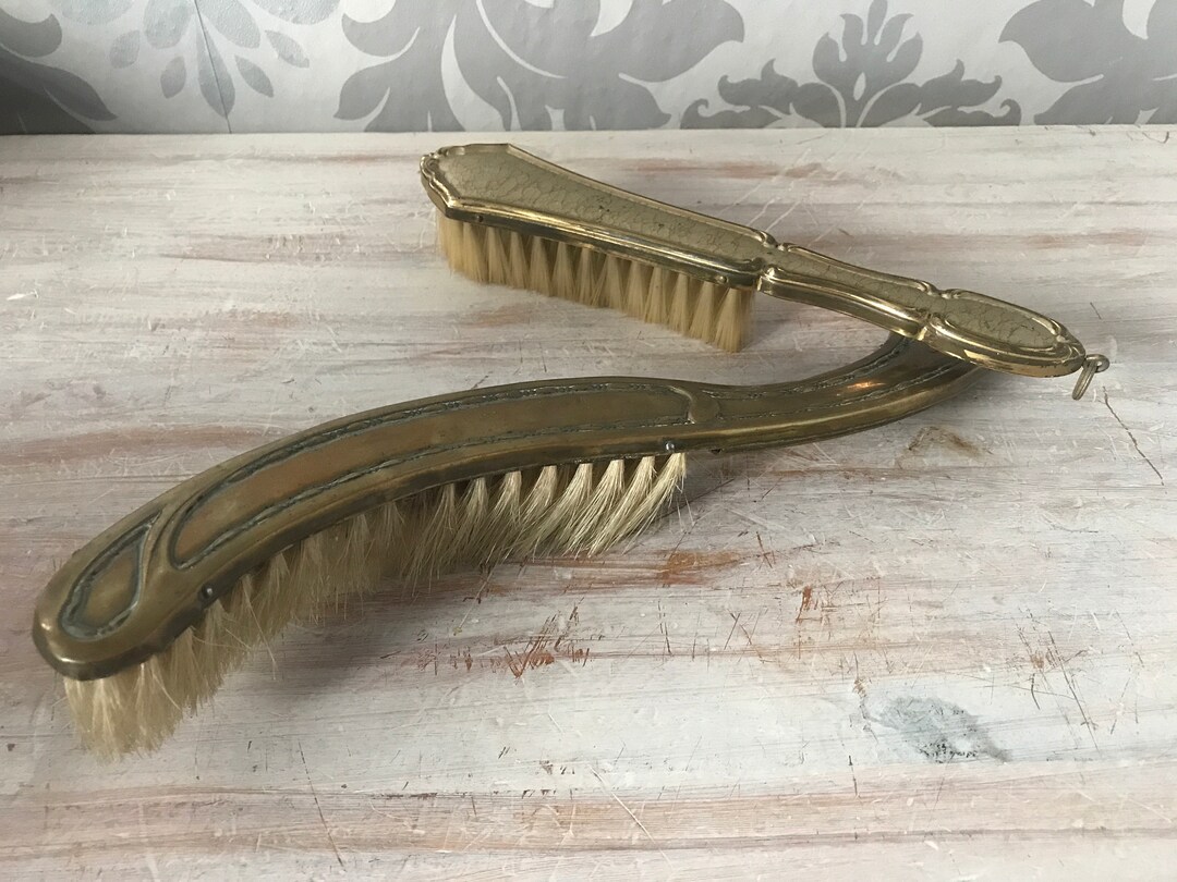 Vintage Antique Table Sweeper, Brass Brush - Etsy