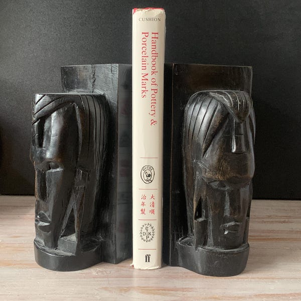 African Bookends - Etsy