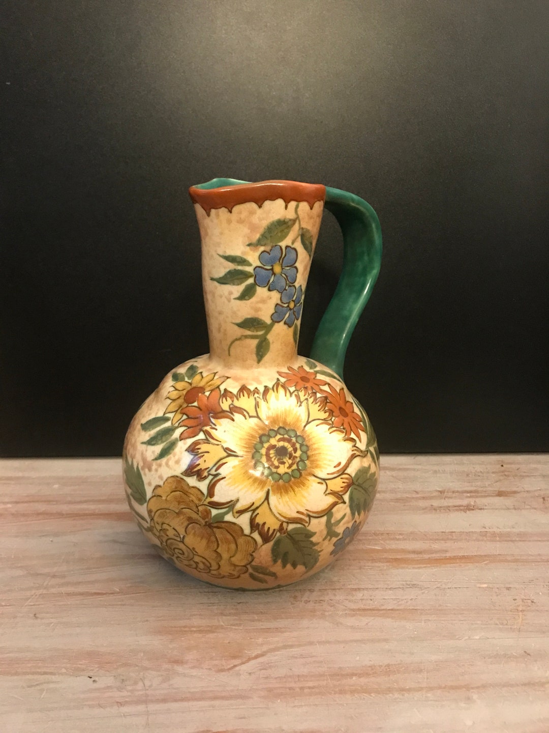 Vintage Gouda Holland Jug, Earthenware Jug - Etsy