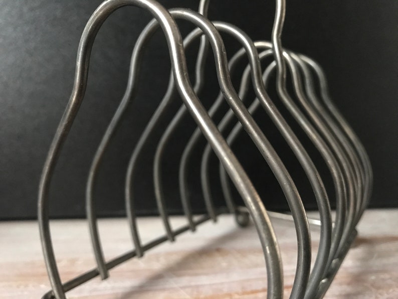 Vintage Metal Toast Rack on Ball Feet - Etsy