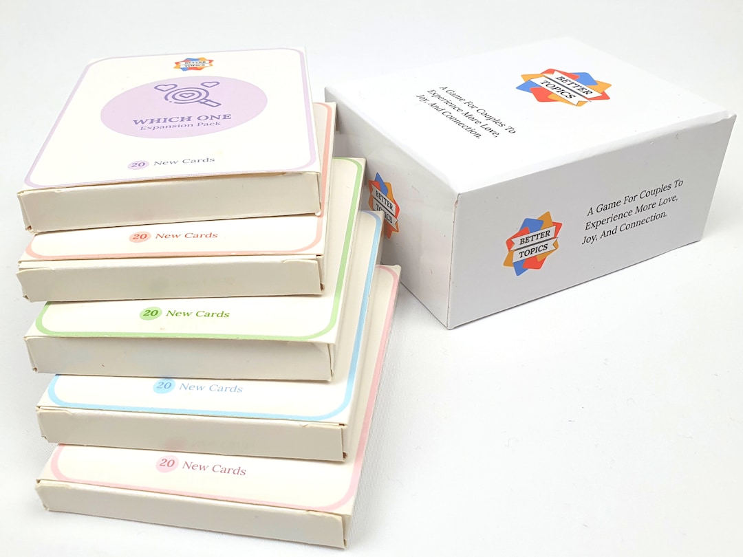 Better Topics Communication Card Game for Couples, Date Night Fun ...