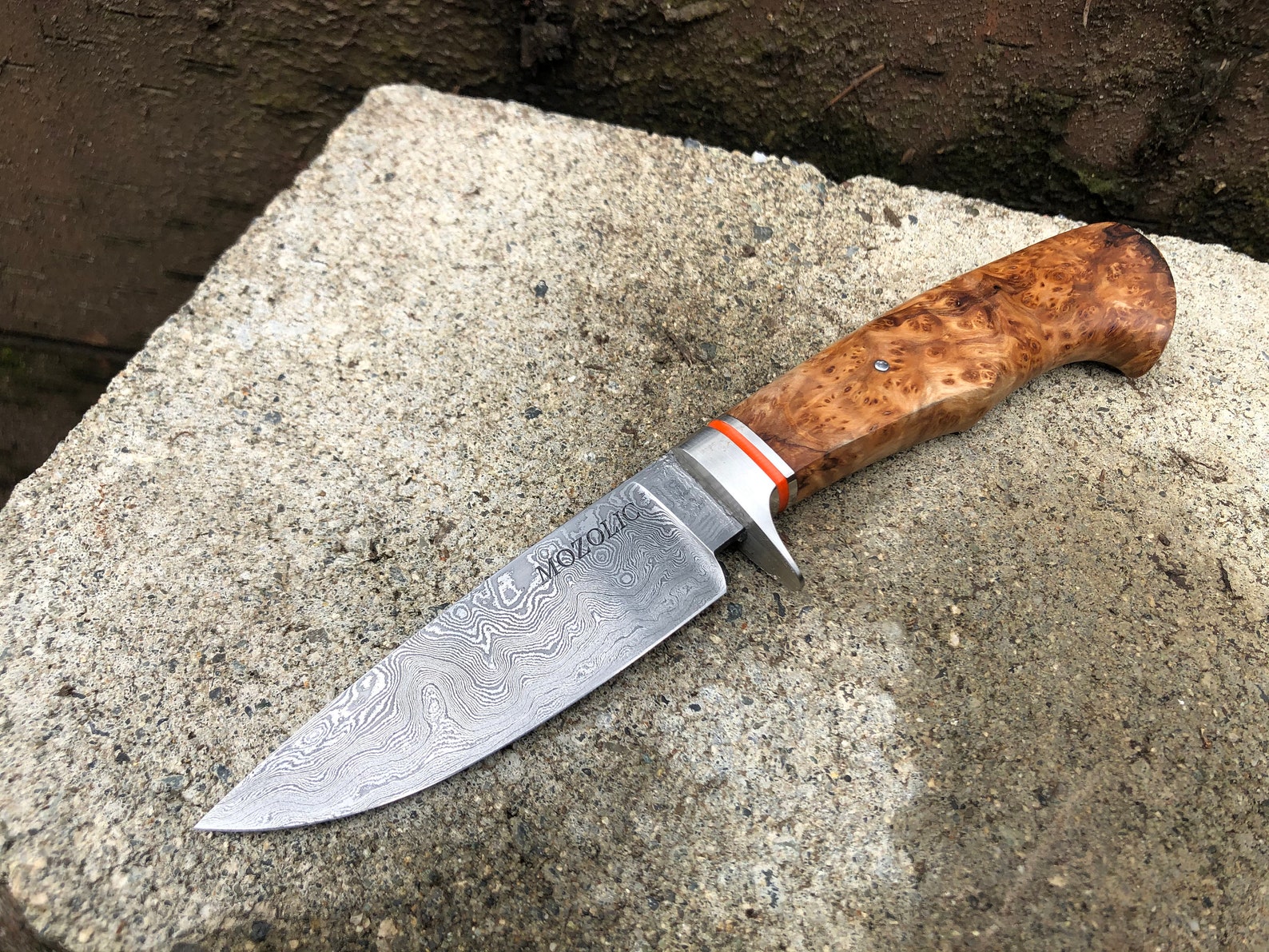 Classic Damascus Hunter - Etsy