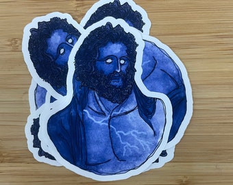 Zeus Sticker - Etsy