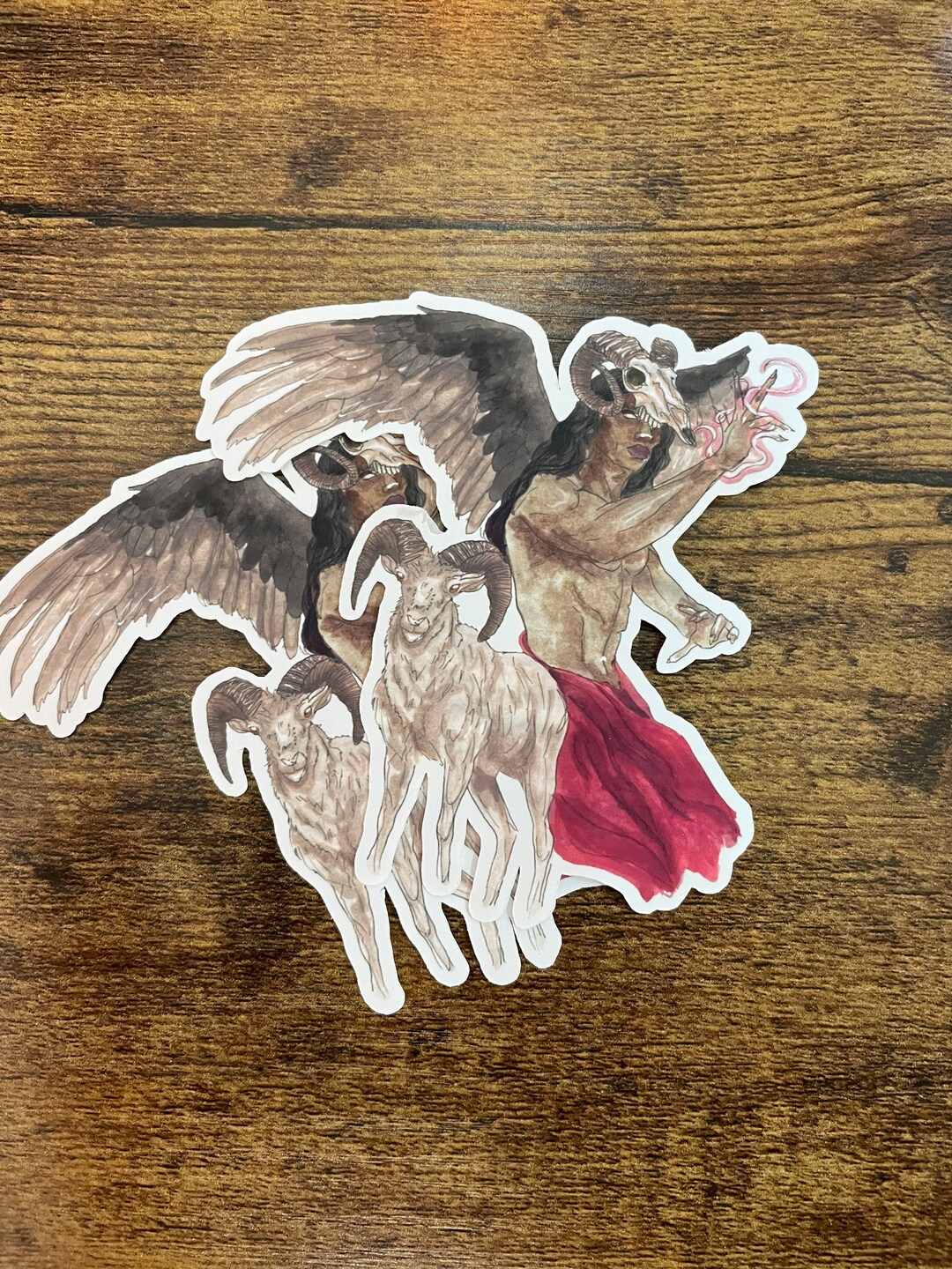 Azazel Deity Sticker - Etsy