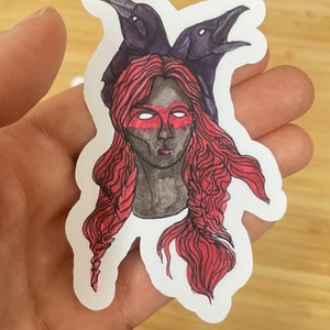 The Morrigan Deity Sticker - Etsy
