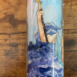Zeus (remastered, Light Blue) Deity Candle - Etsy