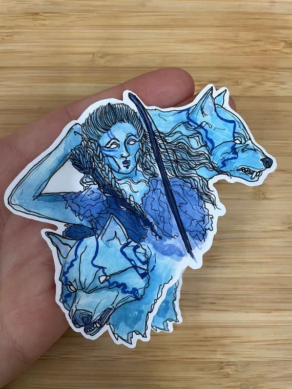 Skadi Deity Sticker - Etsy