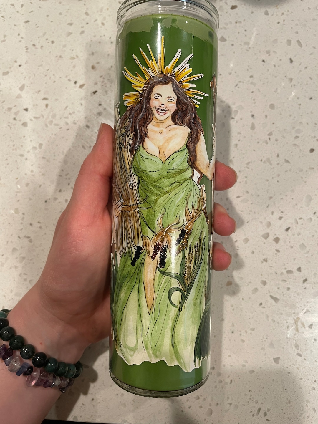 Demeter Remastered Deity Candle - Etsy