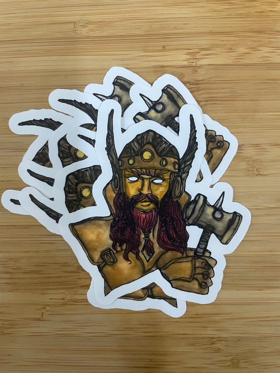 Thor Deity Sticker - Etsy