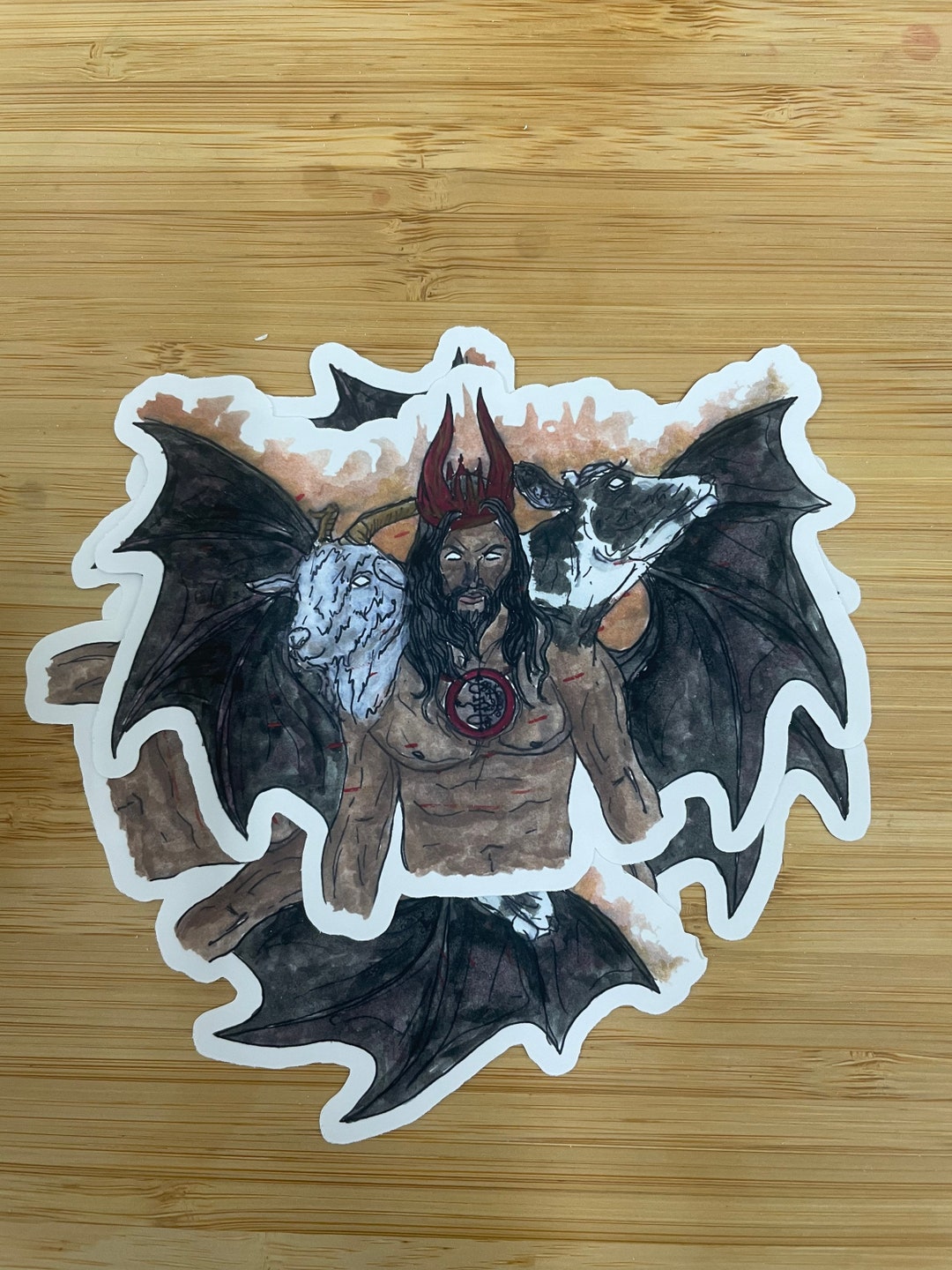 Asmodeus Deity Sticker - Etsy