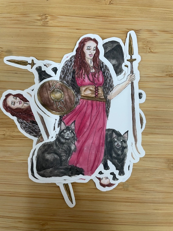 Freyja Remastered Deity Sticker - Etsy