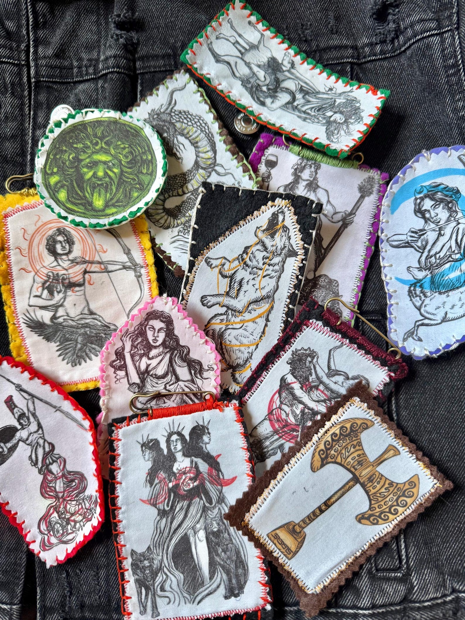 Deity Battle Jacket Pins and Badges - Etsy