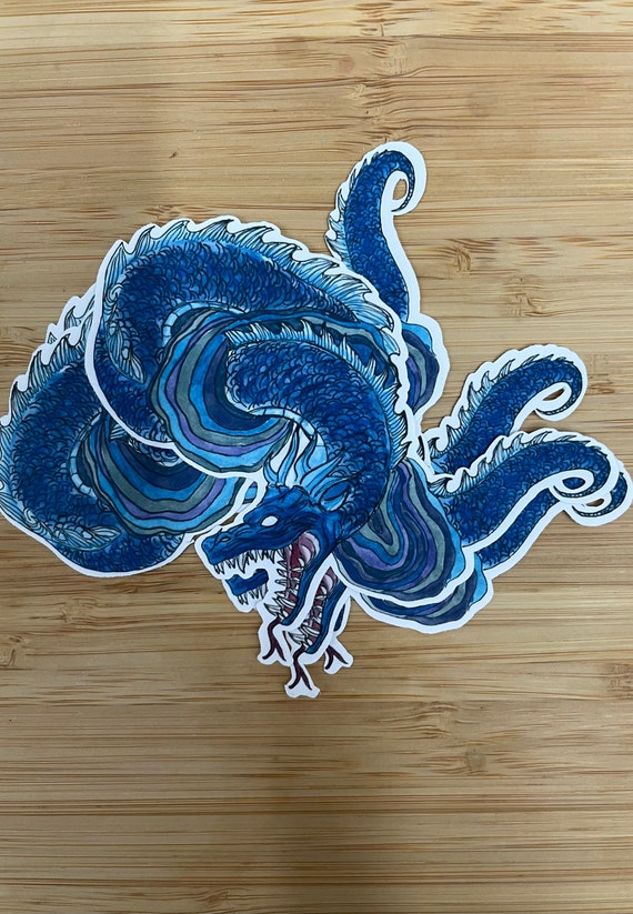 Leviathan Deity Sticker - Etsy