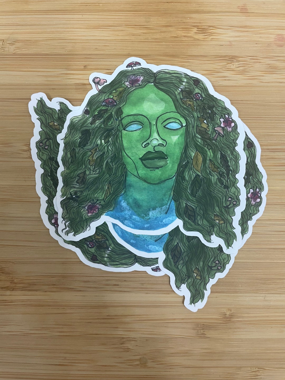 Gaia Deity Sticker - Etsy
