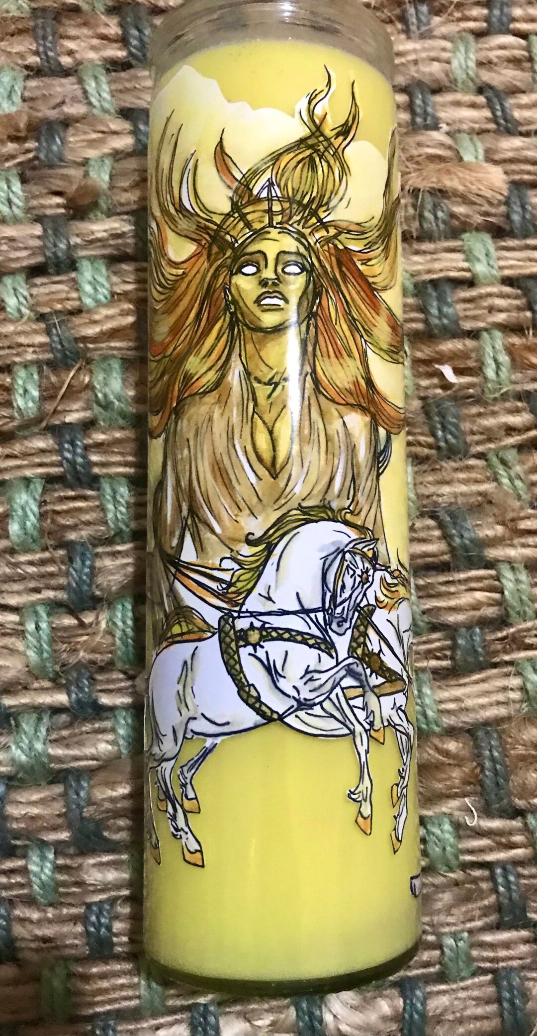 Sunna (sol) Deity Candle - Etsy
