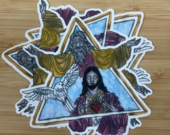 The Holy Trinity With Holy God, Holy Mighty, Holy Immortal Hospitality ...