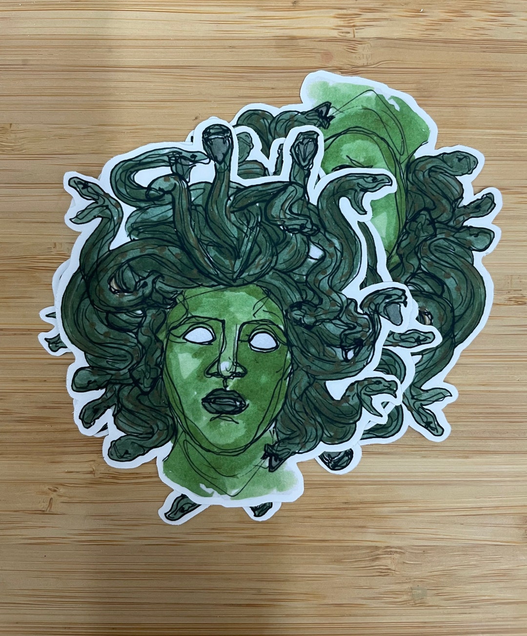 Medusa Deity Sticker - Etsy